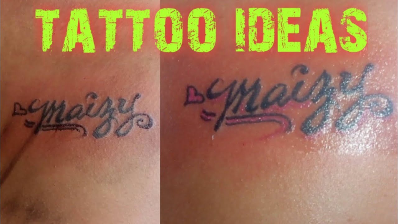 name tattoo design/simple Tattoo for men - YouTube