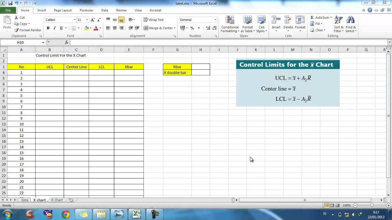 how to make X and R chart part 1.mp4 - YouTube