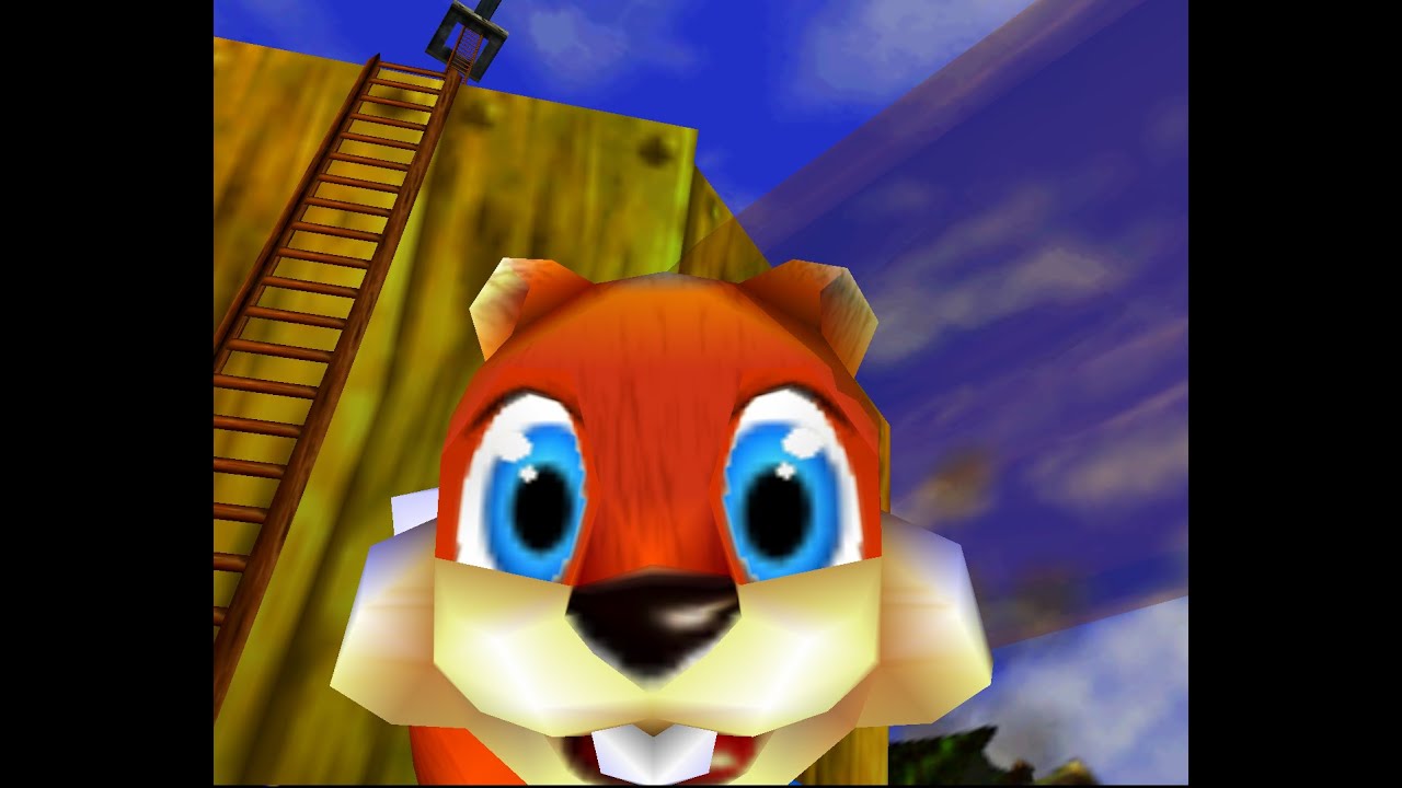 Conker's Bad Fur Day: Windy & Co. instruments playing over the Bee ...