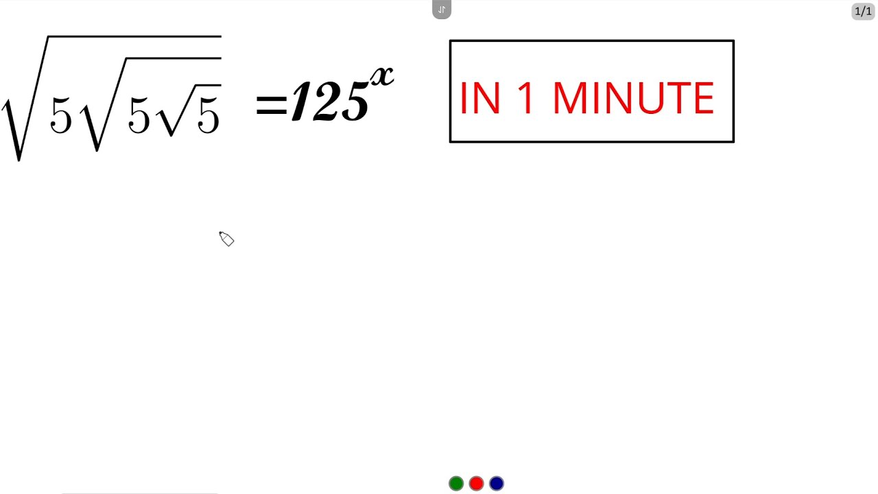 Math Fun Problem | Solve for x | Exponents - YouTube