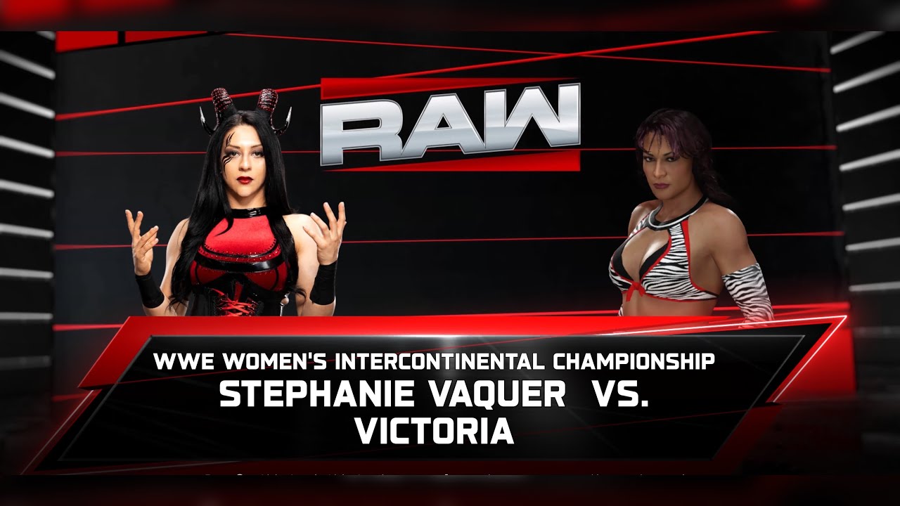 WWE 2K25 | Universe Mode | Stephanie Vaquer Vs Victoria - YouTube