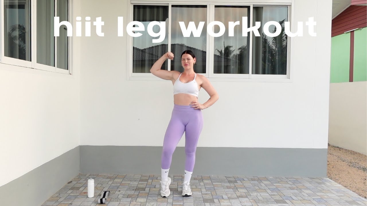 INTENSE 15 minute HIIT leg workout at home – quads and glutes burnout ...