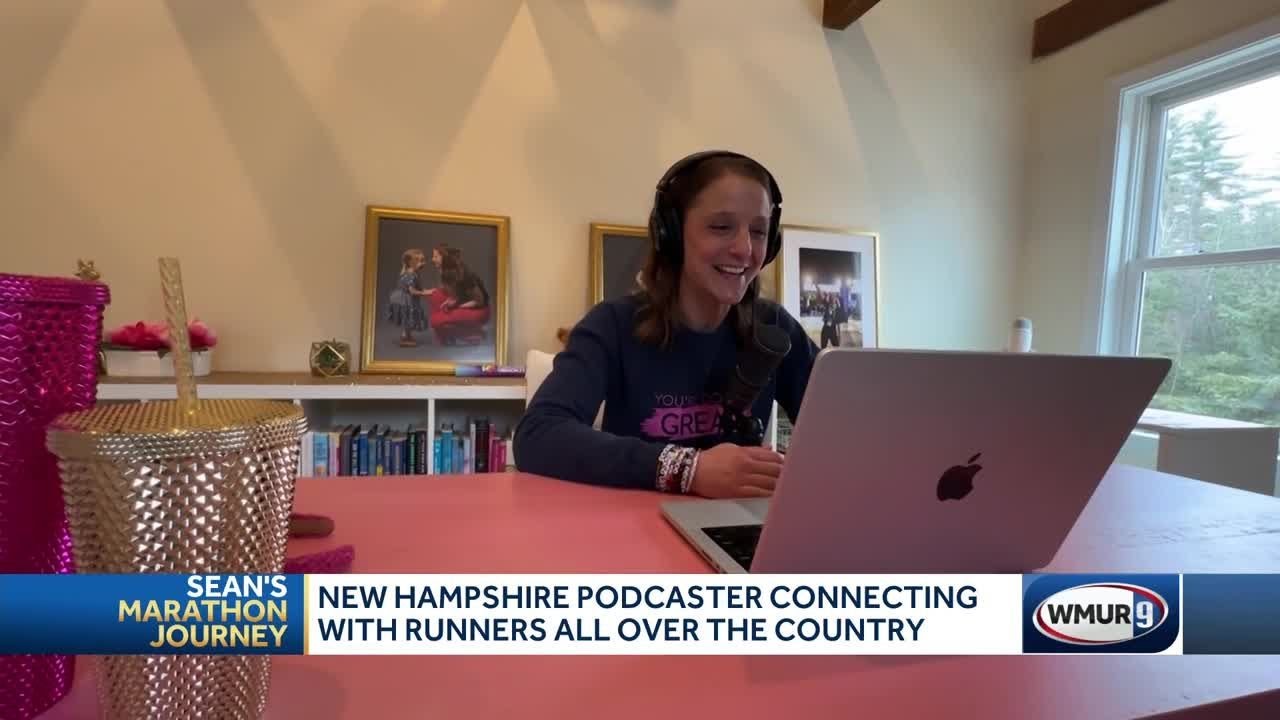 NH podcaster Ali Feller connects with runners all over country - YouTube