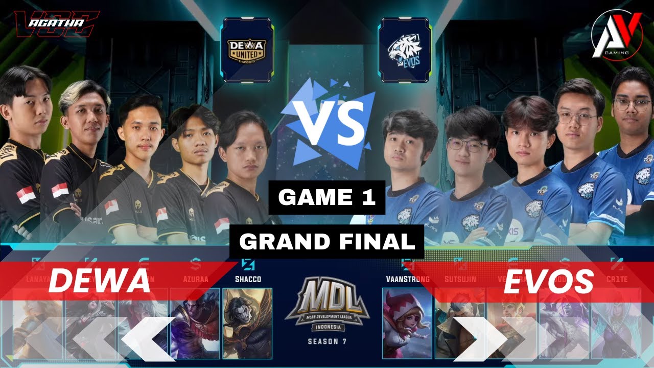[GRAND FINAL GAME 1] EVOS ICON VS DEWA UNITED | MDL Indonesia Season 7 ...