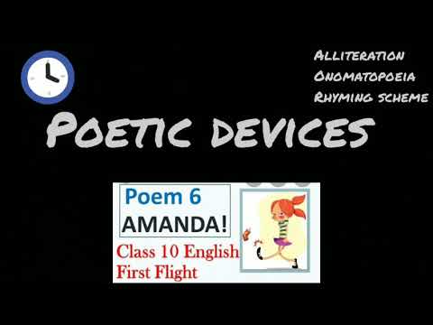 Poetic devices in poem Amanda - YouTube