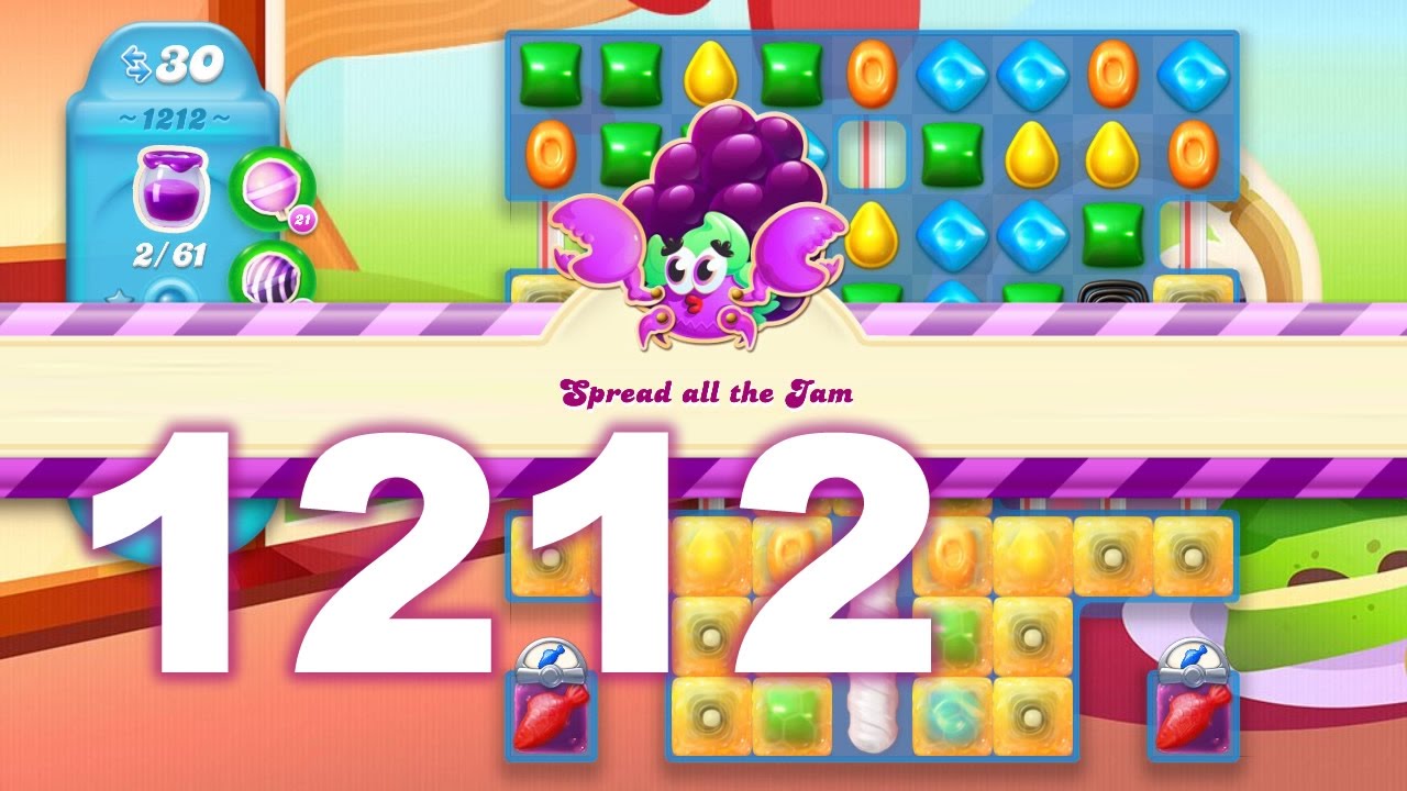 Candy Crush Soda Saga Level 1212 (No boosters) - YouTube
