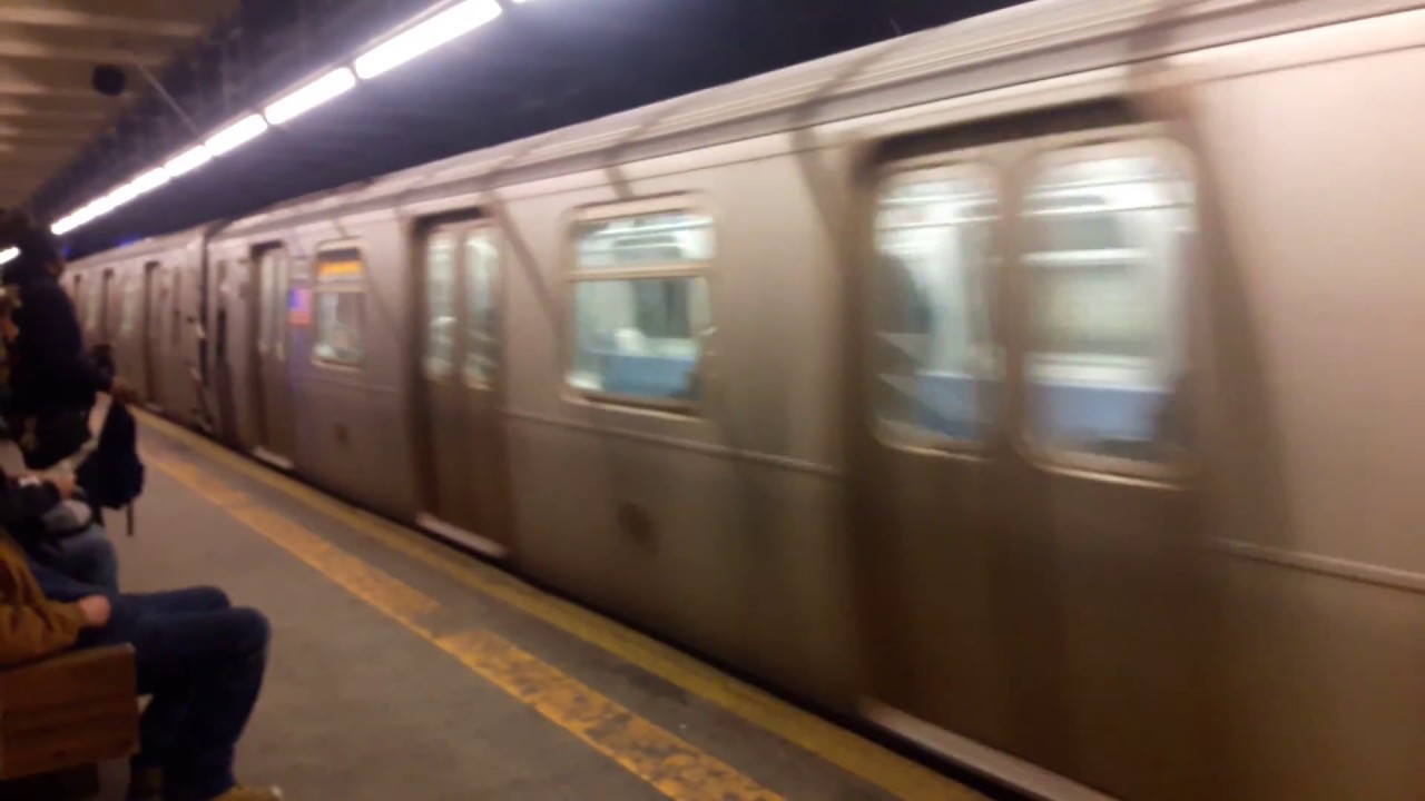 MTA R160 W Train via the R Line - YouTube