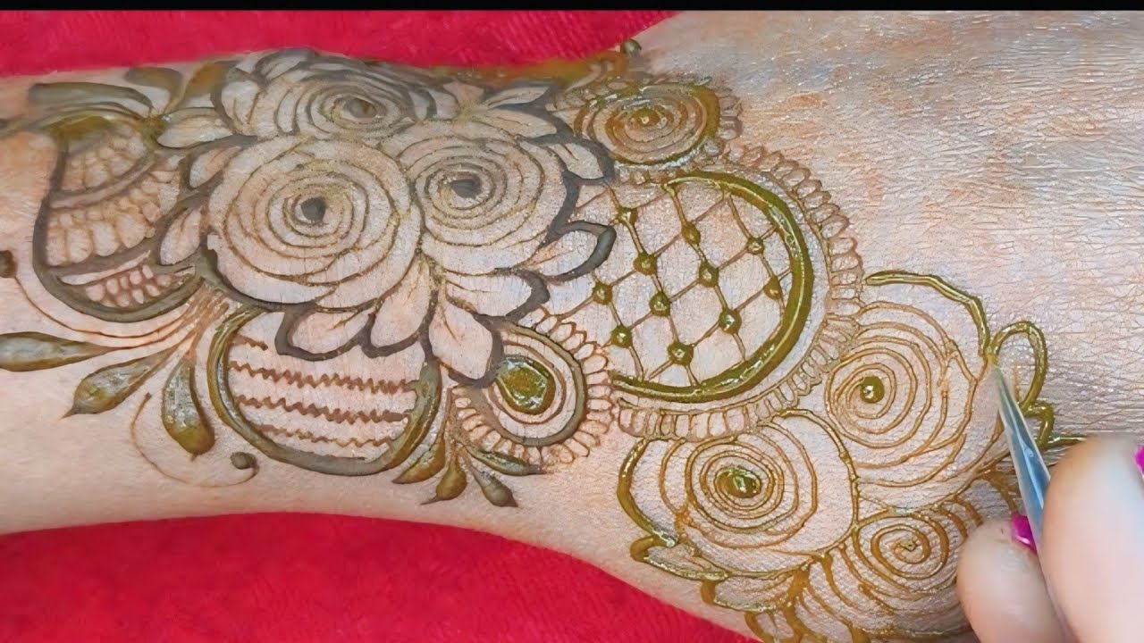 How to make mehendi design easy and beautiful|new year mehendi design ...