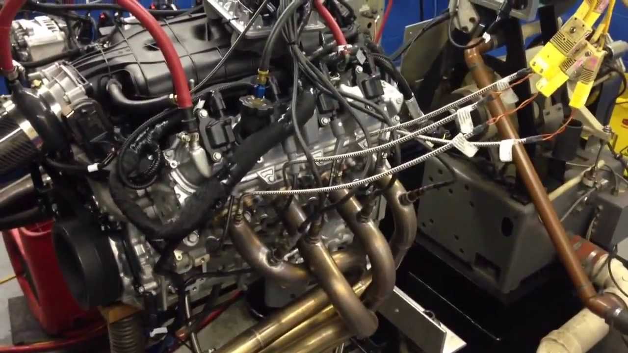 Katech development LT1 on the engine dyno - YouTube