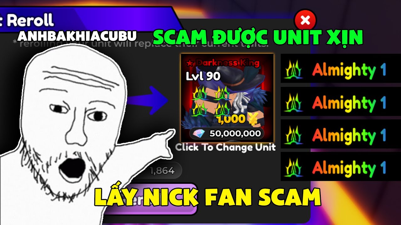 Anime Defenders | Mình Lấy Nick Của " FAN " Để Đi Scam ????!!!! (Troll ...