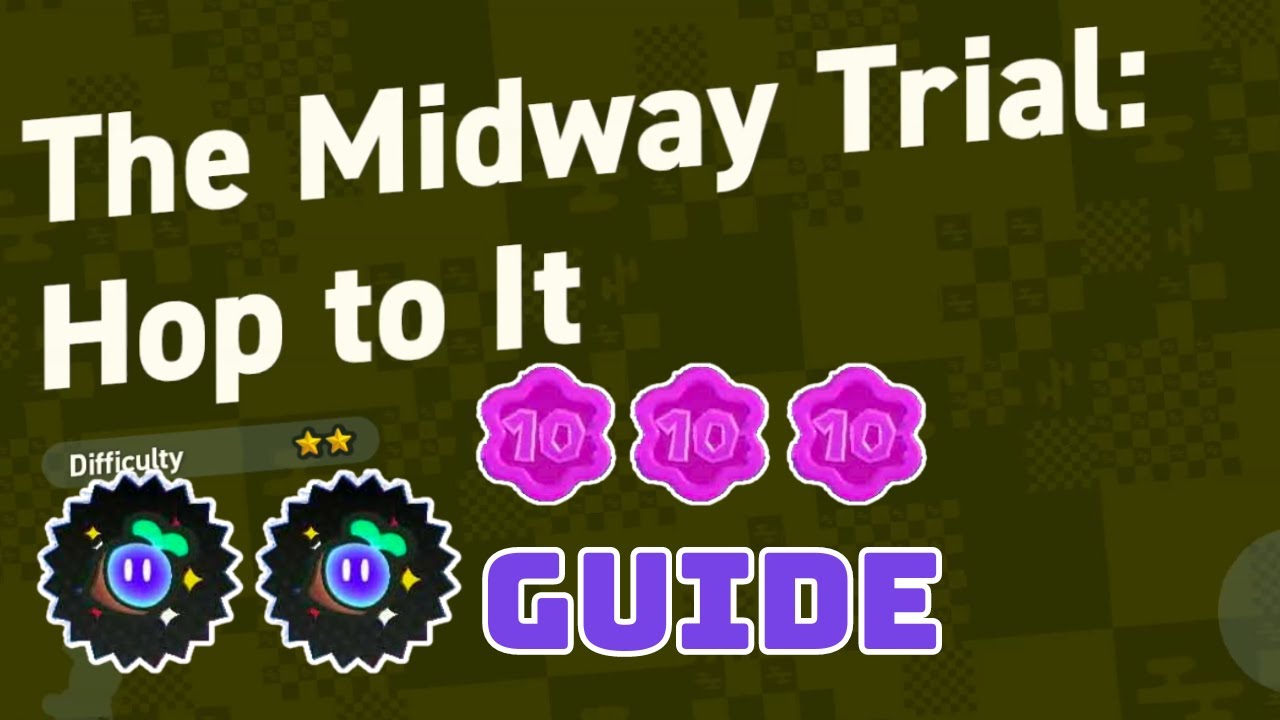 Super Mario Bros. Wonder: The Midway Trial Hop to it All coins and ...