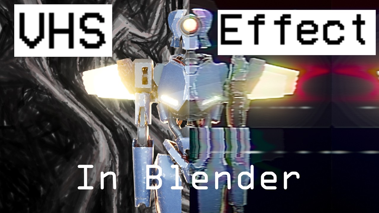VHS/CD filter for blender - YouTube
