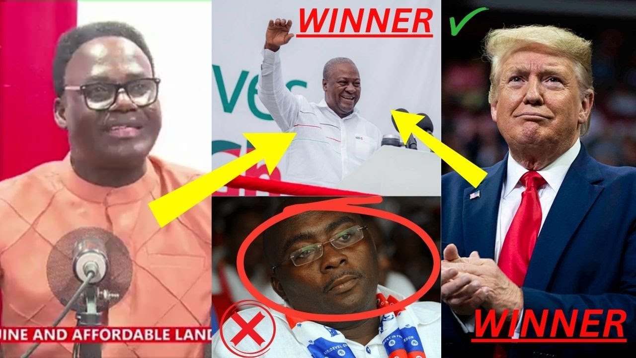 Tie No Yie🔥Trump Win's = Mahama Win! Sad News Hit NPP As Apostle Amoako ...