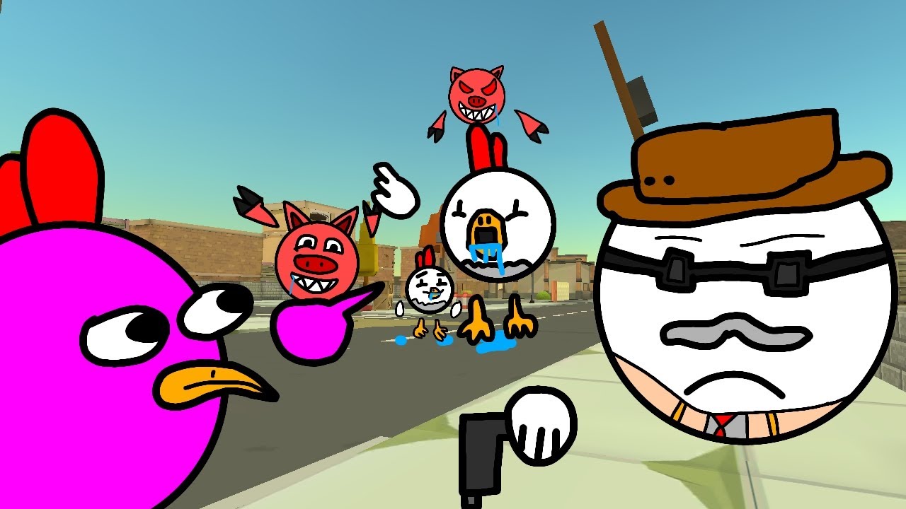Chicken Gun 🐔 VS Virus Rabies 🦠 Funny and 💀 - YouTube