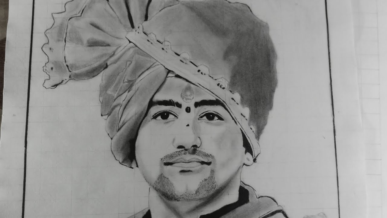 Bageshwar Dham Sarkar drawing with pencil Swami Dhirendra # ...