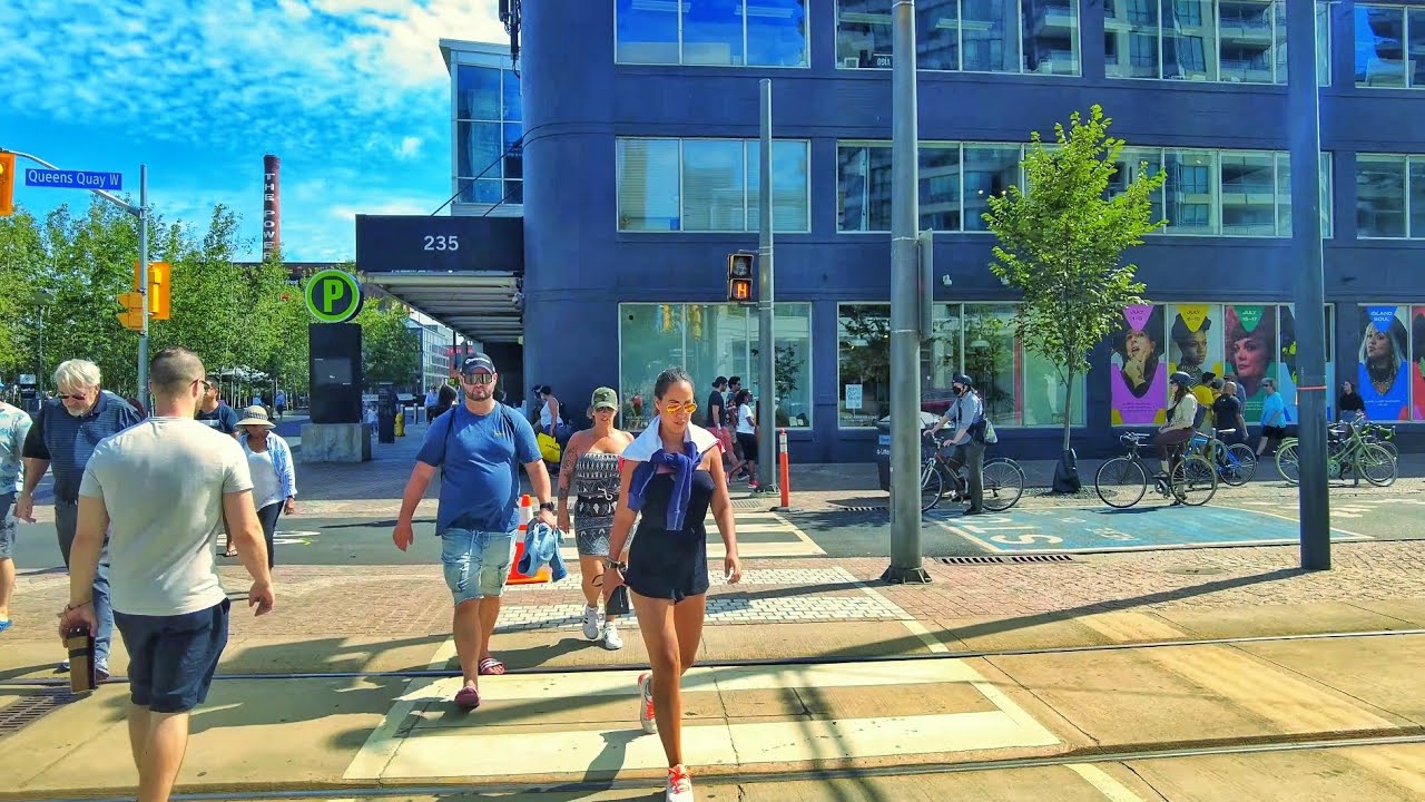 Toronto Walk - South Core to Harbourfront - YouTube