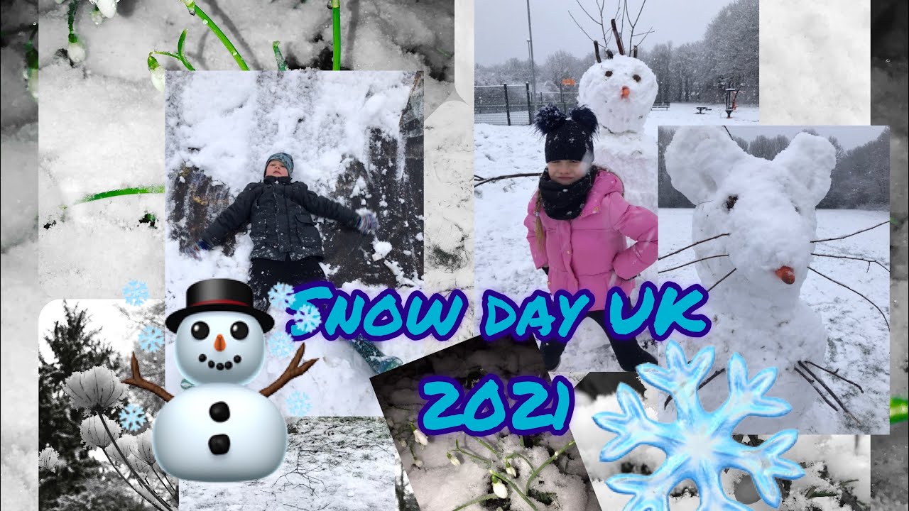 Snow Day in England 2021 - YouTube