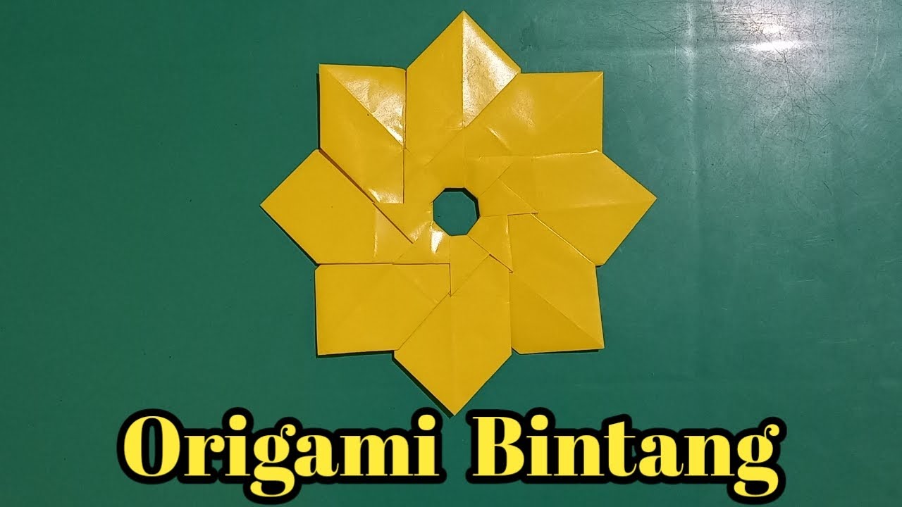 Cara membuat origami bintang / bintang origami / bintang dari kertas ...