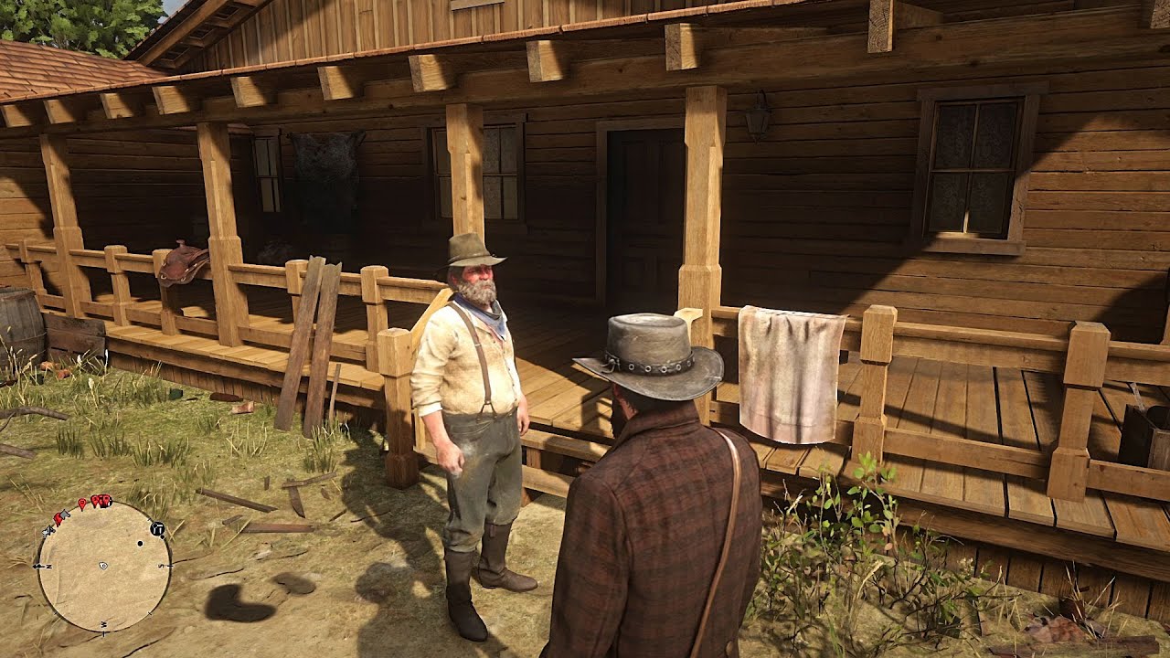 RDR2 - Uncle gets a Skunk and rewards John with legendary outfits - YouTube