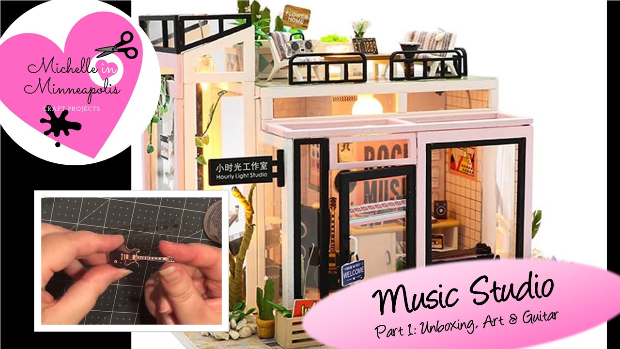 Miniature Music Studio 1: Unboxing, Art and Guitar - YouTube