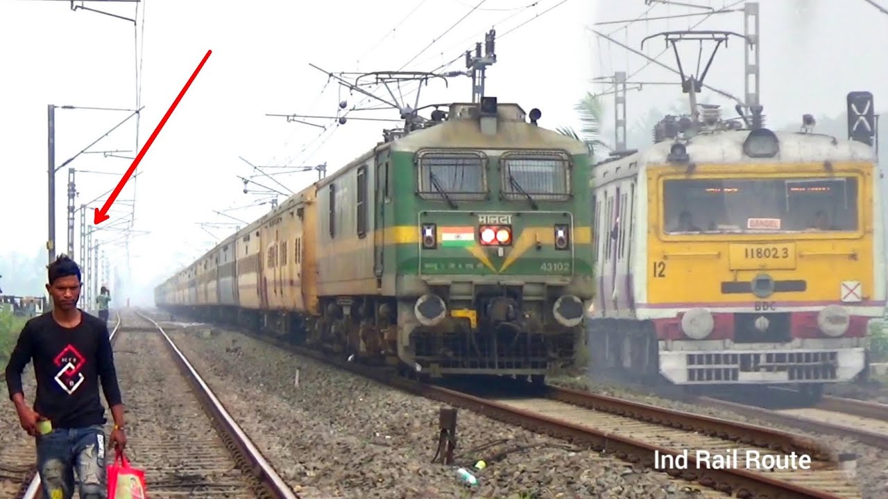 Silchar Kolkata Special Express and Katwa Howrah Emu Local Train ...