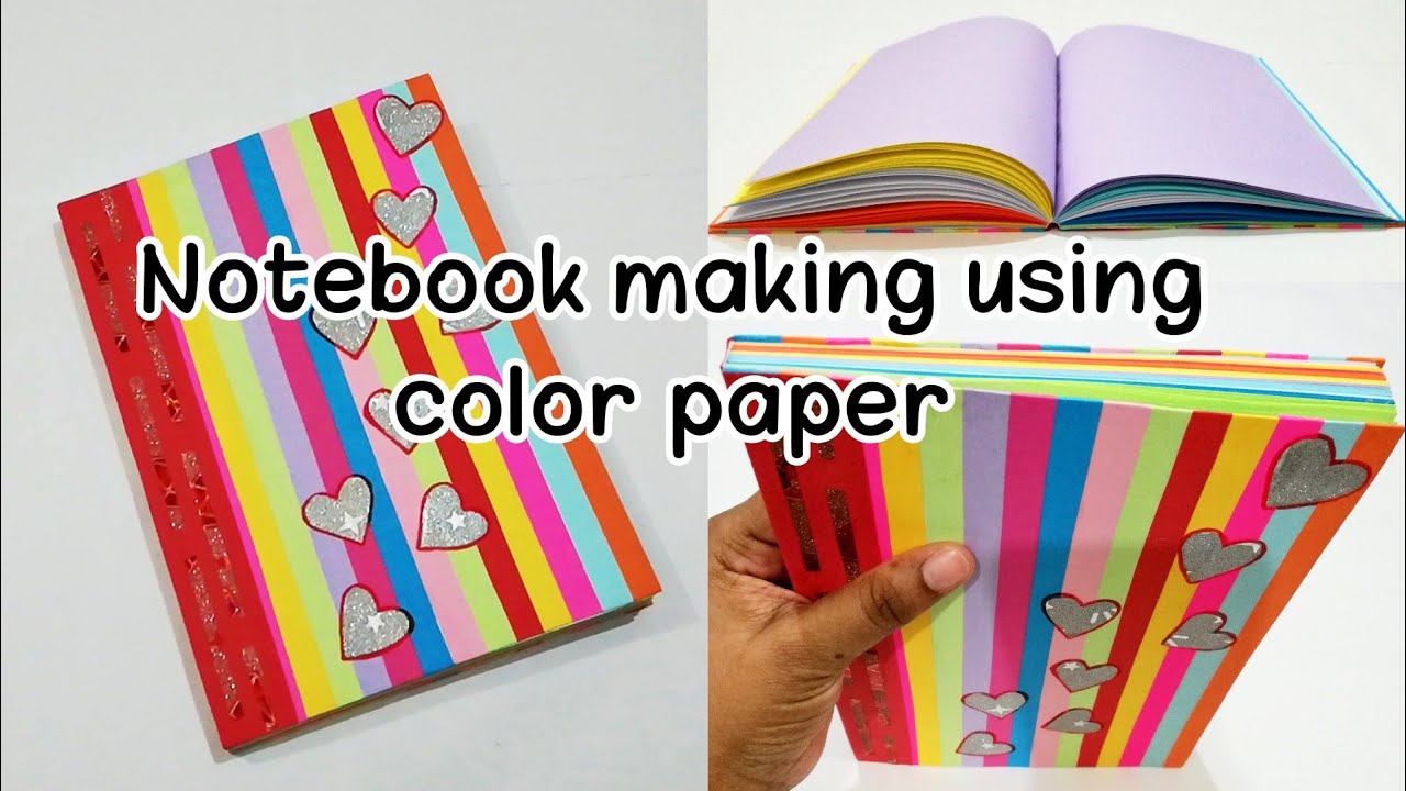 How To Make Notebooks At Home | Diy Notebooks | Diy Crafts - Youtube