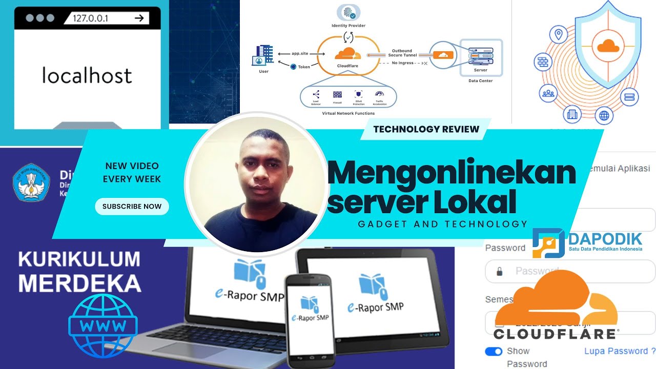#localhost project to #website sekolah #dengan #cloudflare - YouTube
