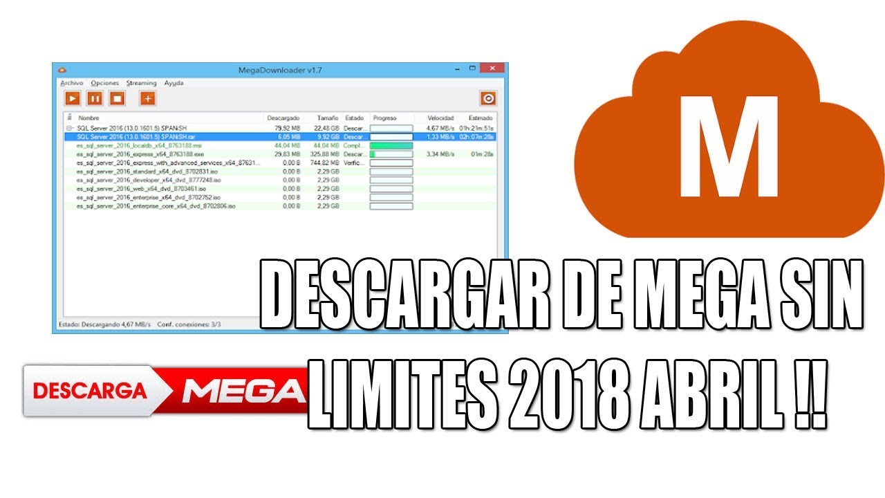 Descarga de Mega sin limites 2018 ACTUALIZADO (MegaDownloader) - YouTube