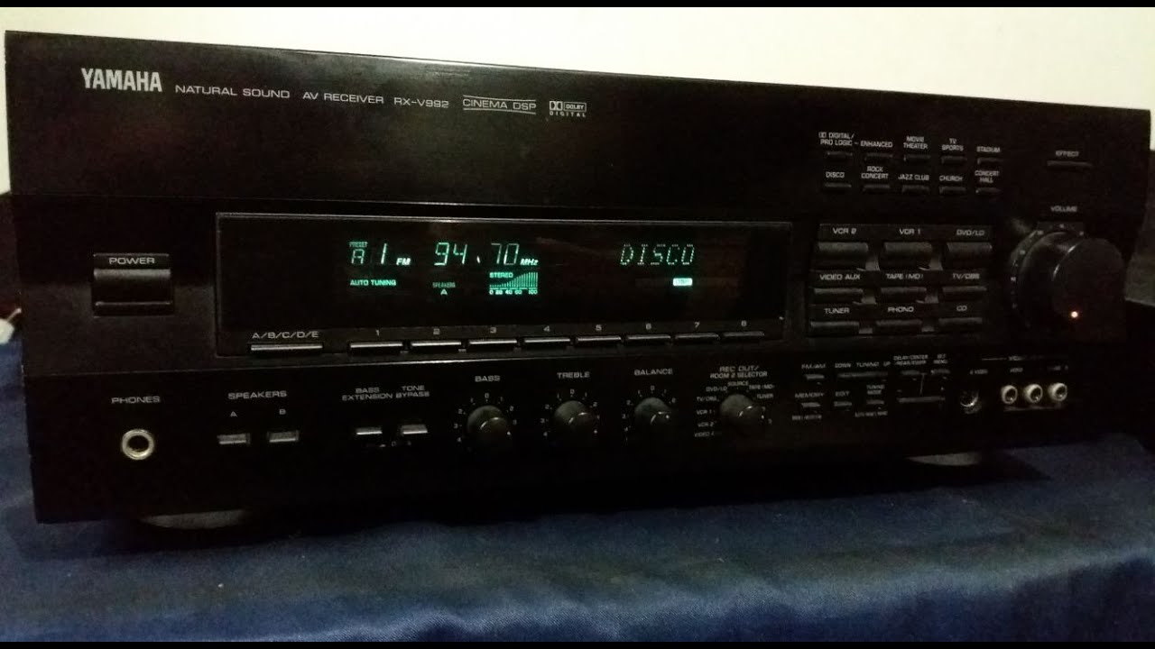Receiver Yamaha RX V992 - SOM VINTAGE 80 - YouTube