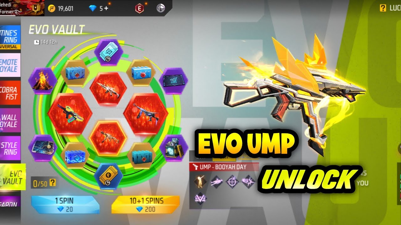 Evo Ump Unlock 😱🔥 | Free Fire | Aenox Gaming - YouTube