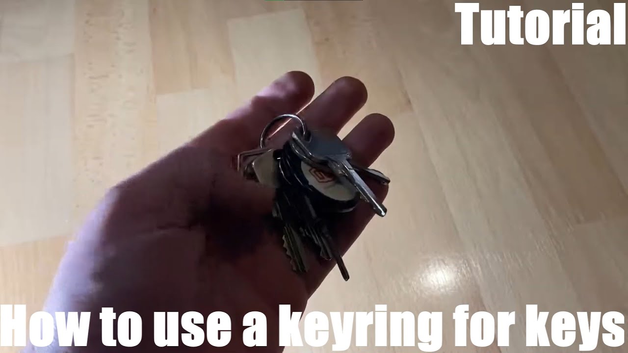 How to use a keyring for keys etc. DIY - YouTube