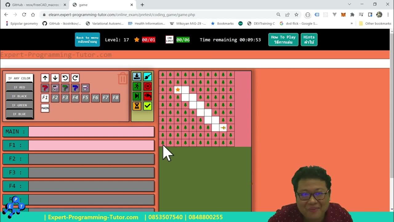 coding game: สุดเจ๋งได้ฝึกเขียน CODE ได้เล่นเกมด้วย part 4 - YouTube