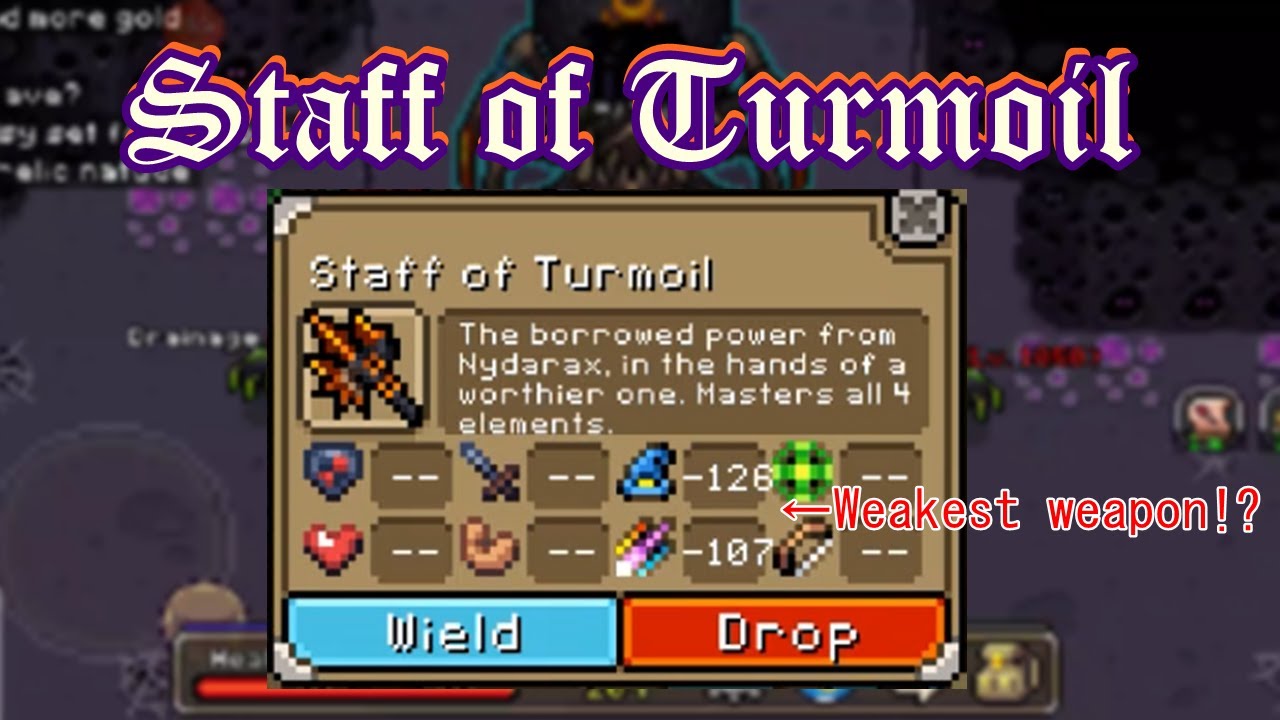 I made Staff of Turmoil![Curse of Aros] - YouTube