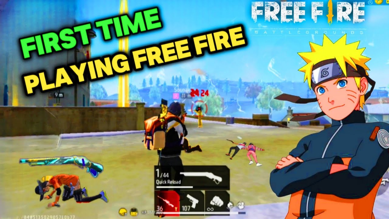 "First Time Playing Free Fire!" free fire gameplay mobile| |free fire ...