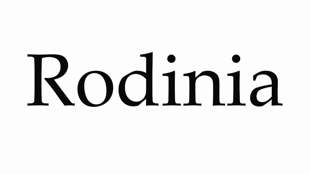 How to Pronounce Rodinia - YouTube