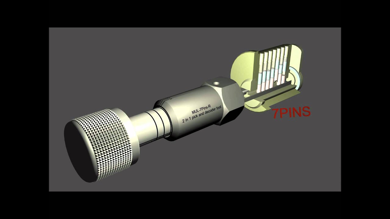 7 Pin Multilock Pick And Decoder Tool (Operation).wmv - YouTube