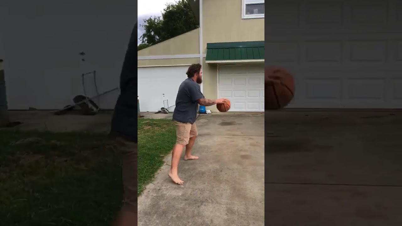 White guy dunks and breaks goal(barefoot ballers) - YouTube
