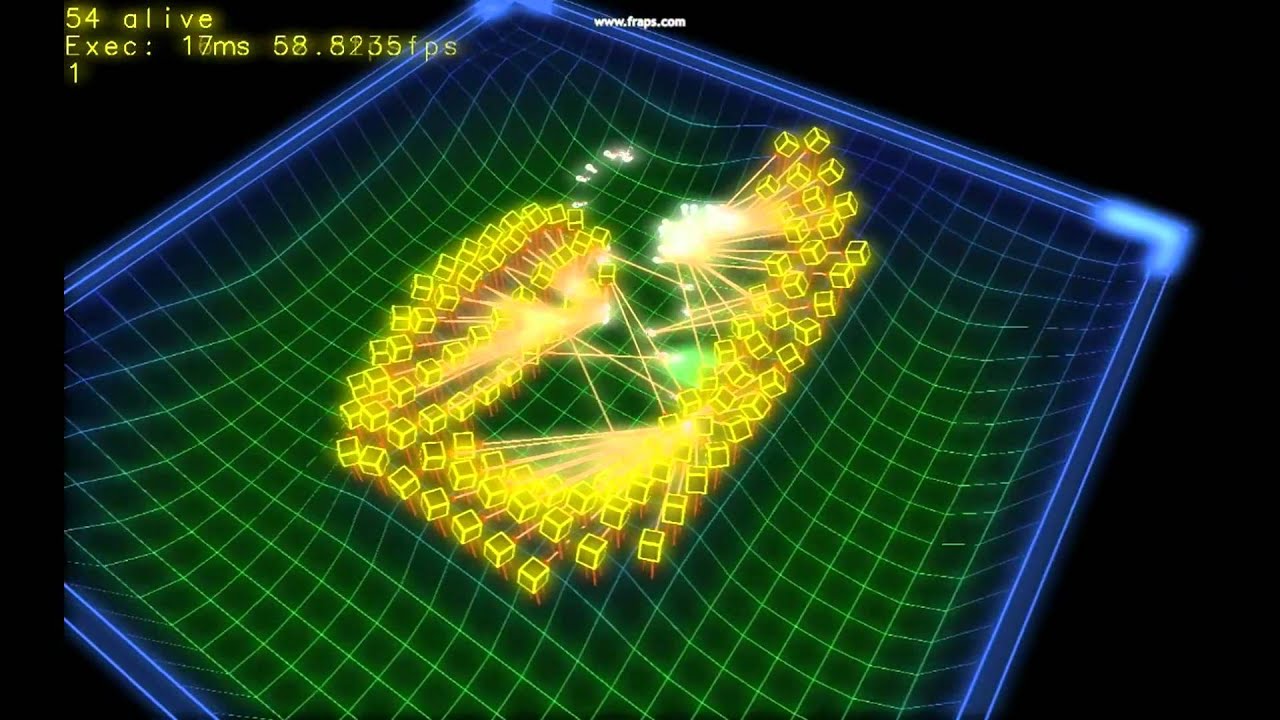 A Glowing tower defence style game basis (OpenGL & GLSL) - YouTube