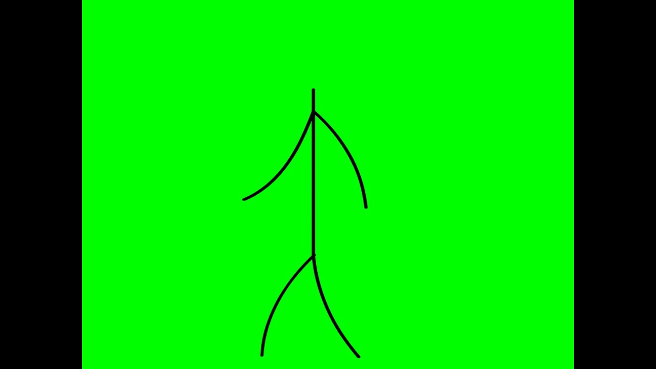 green screen stickman animation no copyright - YouTube