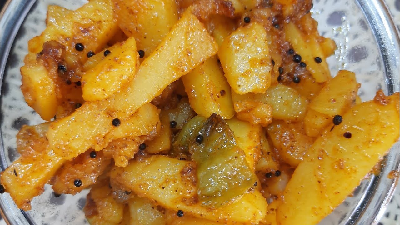 Bateka ni Chips nu Shak Bateka nu Masaledar shak Potato recepy Chatpata ...