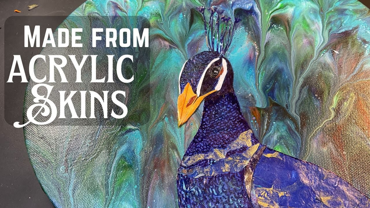 “Royal Peacock” with Acrylic Skins- Addicting Foil Dip Technique Part 2 ...