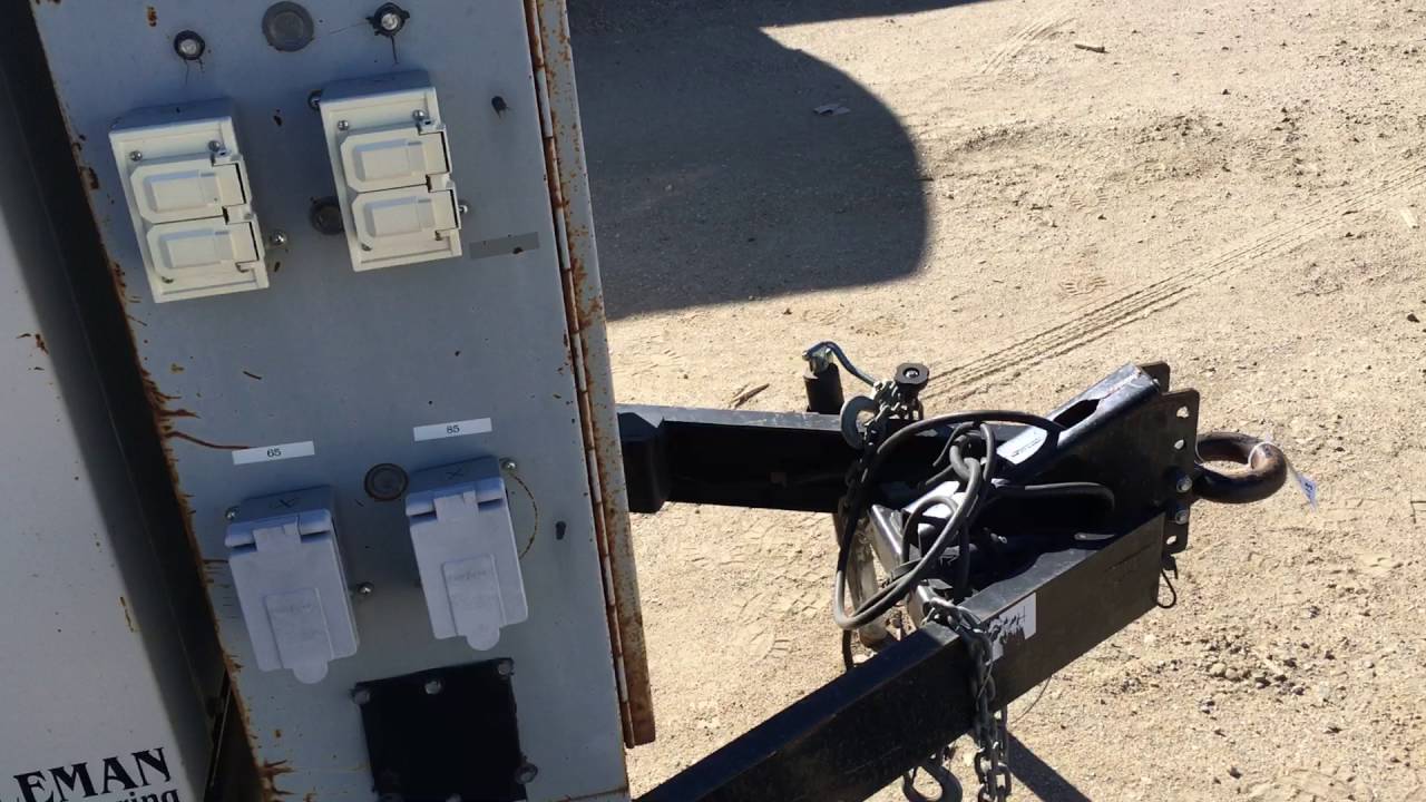 Lot 627 - Terex 60 KW Portable Generator on Tandem Axle Trailer - Lot ...