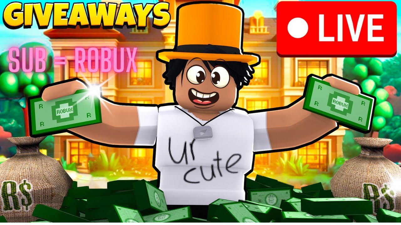🔴LIVE [DONATION OF ROBUX!] GIVING TONS OF ROBUX! ROAD TO 800 SUBS ...