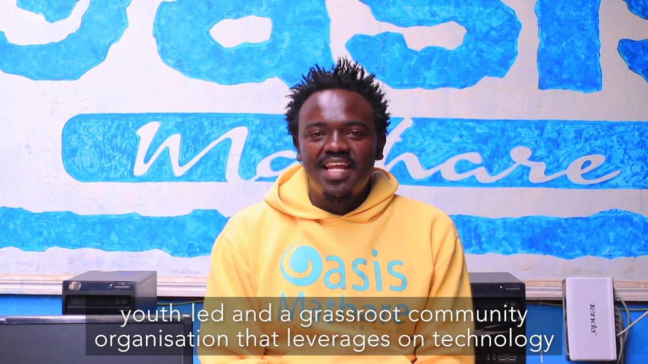 Oasis Mathare founder Douglas Mwangi shares an update during CV-19 ...