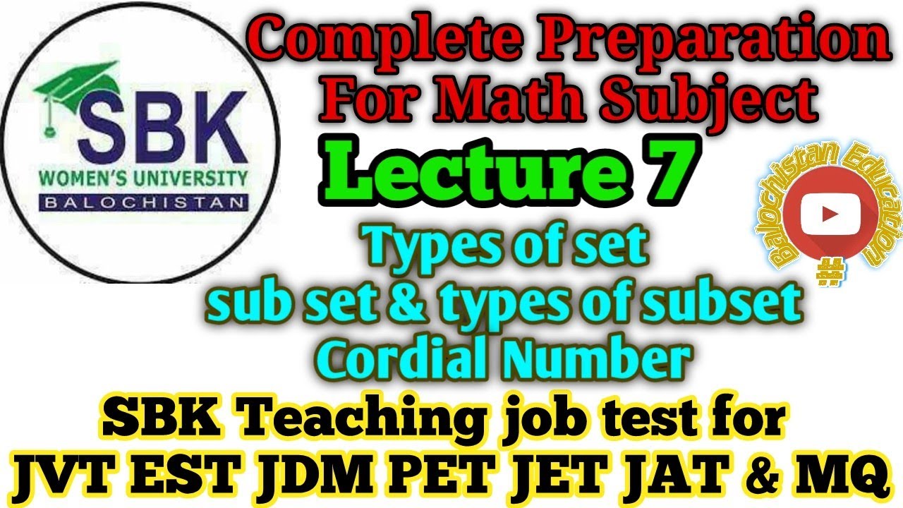 SBK test Math portion lecture 7 /Math Mcqs for test / SBK job test for ...