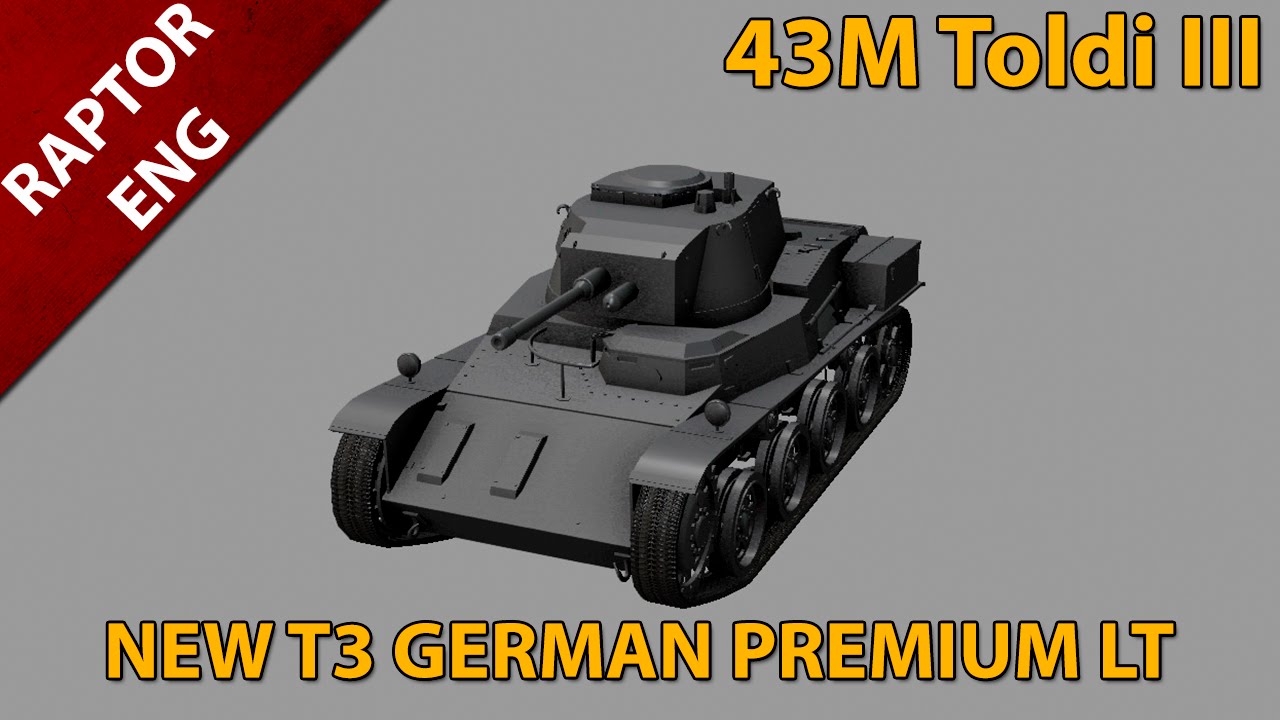 43m Toldi III / New T3 German (hungarian) Premium Light Tank - YouTube