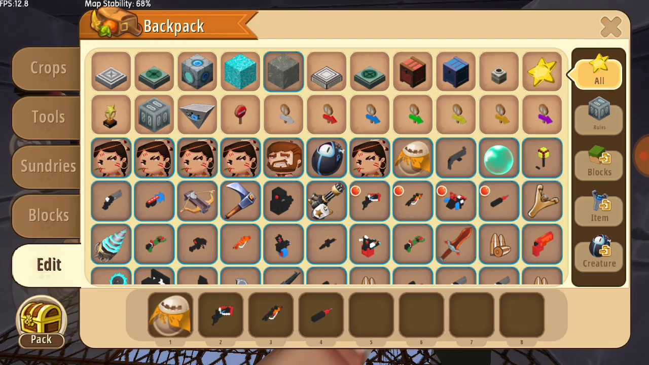 How to create miniature weapons in Mini world - YouTube