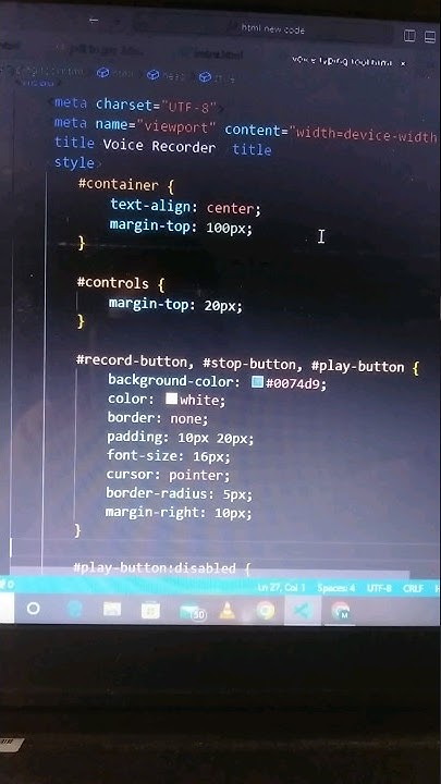 Voice Recorder Tools || HTML & CSS || Javascript #shortsfeed #feedshorts - YouTube