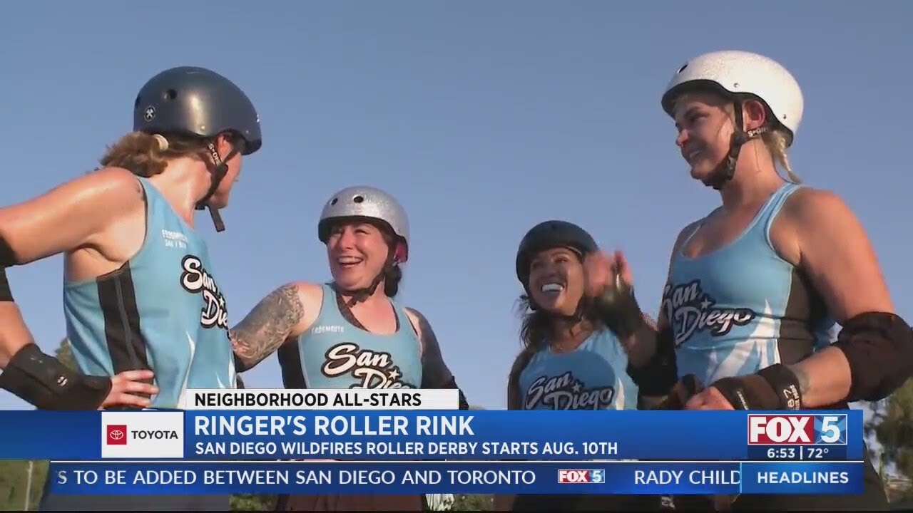 Ringer's Roller Rink features San Diego's most unique athletes - YouTube