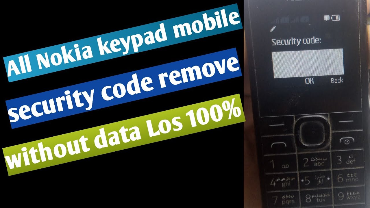All nokia keypad mobile pasword remove without data los - YouTube